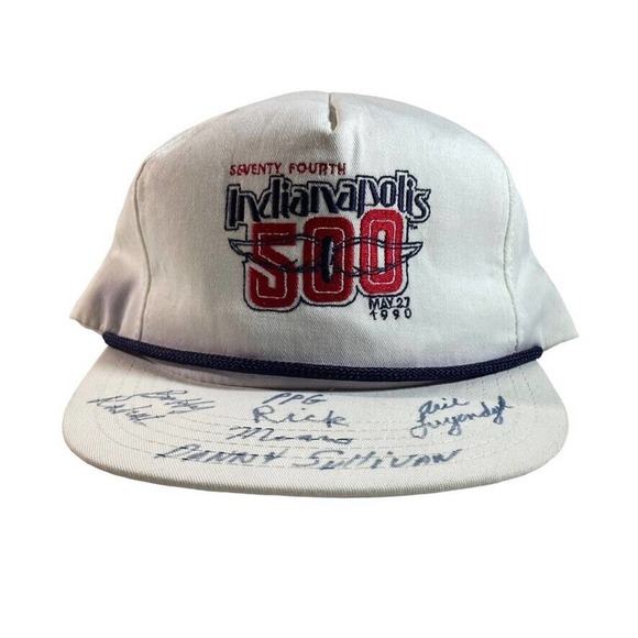 Accessories | 199 Indianapolis Indy 500 Hat Autograph Arie Luyendyk ...